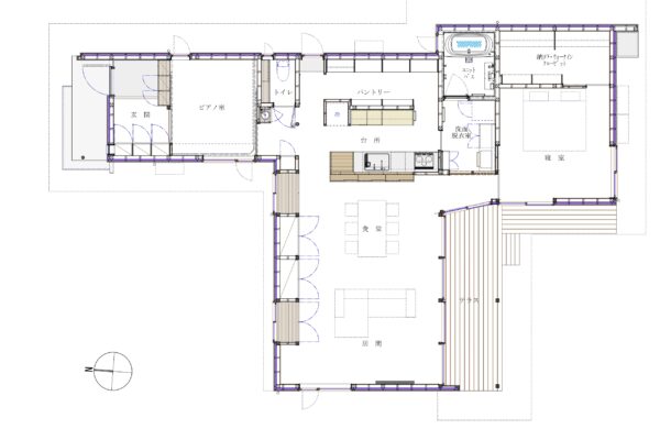 落ち着いた佇まいの平屋に隠された 開放的なLDKと心地よく過ごせるデッキテラス – 建築家ポータルサイト KLASIC（クラシック） | 理想の注文住宅を建てよう。建築事例一覧、建築家検索なら ...
